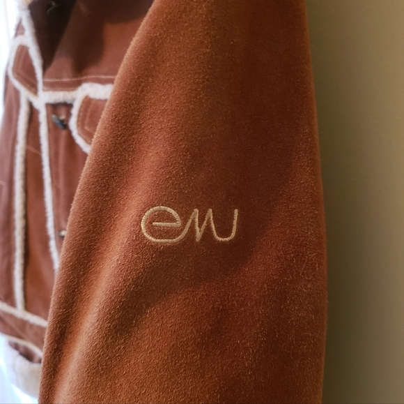 Emu | Jackets & Coats | Nwot Emu Genuine Suede Leather Sheepskin Fleece ...